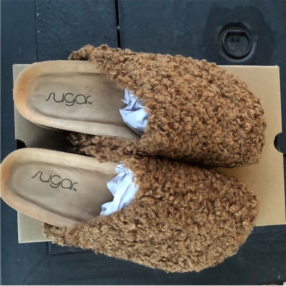 Sugar | Shoes | Womens Sugar Ultra Fuzzy Clogs | Poshmark
